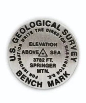 Springer Mountain, Georgia benchmark lapel pin – BC Nautical
