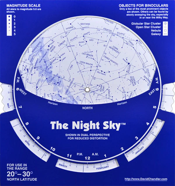 Cardboard Night Sky 20°-30° North Latitude – BC Nautical