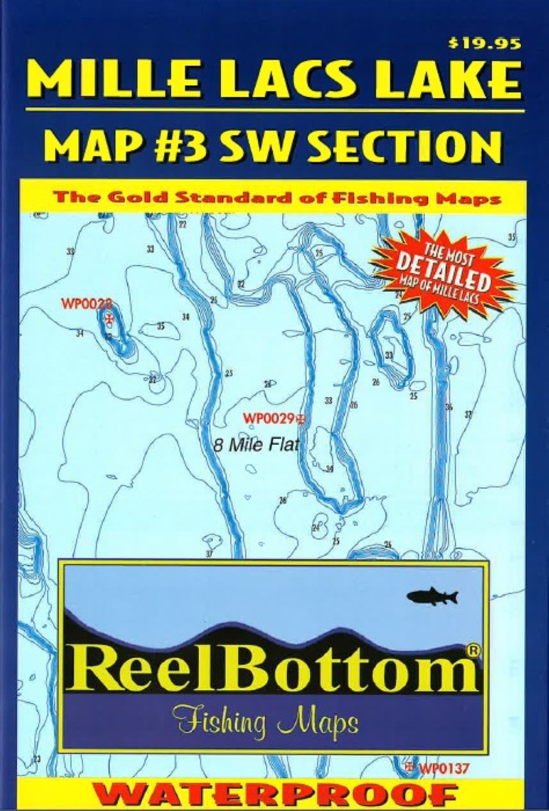 Mille Lacs SW Map 3 ReelBottom Fishing Maps – BC Nautical
